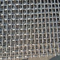 China High Tensile Manganese Steel Wire Braided Mesh Quarry Rock Square Hole Crimped Wire Mesh Screen Mesh for sale