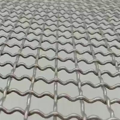 China High Carbon Steel Crimped Wire Mesh For Mining Crusher Screen for sale