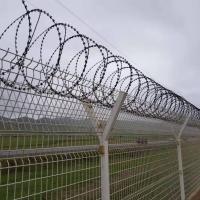 China BTO-12 Concertina Razor Wire Hot Dipped Galvanized PVC Coated for sale