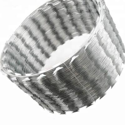 China Hot Dipped Galvanized Concertina Barbed Wire Cbt65 On Top Fence for sale