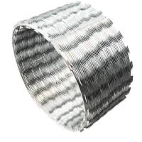 China Hot Dipped Galvanized Concertina Barbed Wire Cbt65 On Top Fence for sale