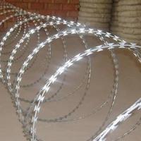 China Bto 22 Cbt 60 Galvanized Flat Wrap Razor Wire For Walls And Existing Fences for sale