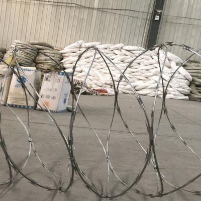 China Galvanized Barbed Bto 10 Concertina Razor Wire mesh Coil for sale