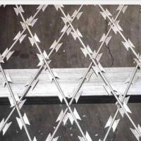 China Welded Concertina Razor Wire 12 Inch Coil Diameter Prison For Heavy Duty Security Fence for sale