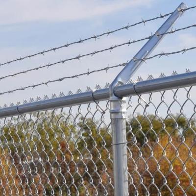 China 9 Gauge 5*5cm 6 FT Galvanized Diamond Mesh Wire Chain Link Fence for sale