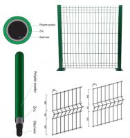 China 3D Outdoor Decorative Curved Welded Wire Mesh Security Garden Fence Panel for sale