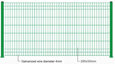China 3D Outdoor Decorative Curved Welded Wire Mesh Security Garden Fence Panel for sale