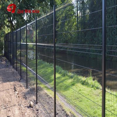 China Galvanized Wire Mesh 6 Gauge Panel Security Bending Garden Mesh Welded Curved 3D Fence for sale