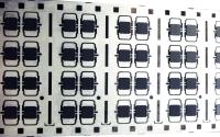 China Mitsubishi PLC Controlled Contactless IC Module Cutter for RFID Chip 5x8mm COB Tape Die Cutter YMC-2 10000pcs/h for sale
