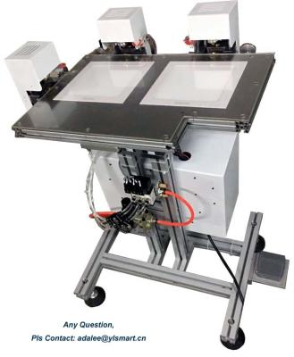 China Manual Card Sheet Collating And Bonding Machine With Double Cylinders for sale
