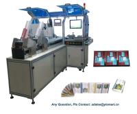 China Automatic Ultrasonic Card Packaging Machine YUP-600 - 6000 pcs/hr Speed, 3500×1750×1860mm Dimensions for sale