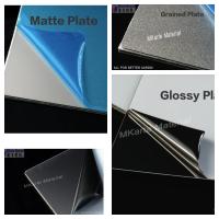 China Grained Finish Card Lamination Steel Plate 1.0mm with Round Curved Corners - Custom Sizes A4/A3 for sale