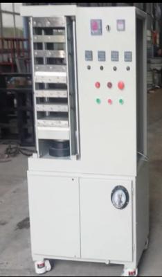 China Manual Loading RFID Card Laminator A4 2x5 PVC Sheet Pressing Machine YLL-16A4S with PLC Control 16MPa Pressure 1000 Cards/Hour for sale