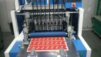 China YMSL-1000 Automatic Magnetic Stripe Laying Machine - 8 Heads, 12.7mm Width, 1000-1300 Sheets/Hour Capacity for sale