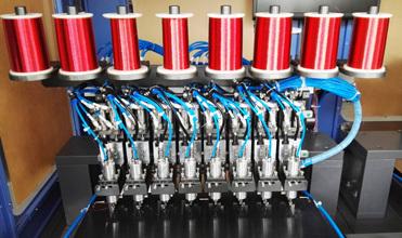 China 16 Head Contactless Card Inlay Production Line 0.01mm Precision 1100 KG RFID Antenna Embedding for sale