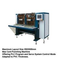 China Automatic Special Shape Card Puncher 350x600mm Layout PLC Servo Control 4000-6000 Pcs/hr for sale