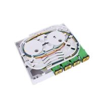 China 4 Core ABS Fiber Optic Termination Box White For Residential And Commercial Applications for sale