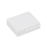 China 4 Core ABS Fiber Optic Termination Box White For Residential And Commercial Applications for sale