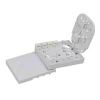 China 4 Core ABS Fiber Optic Termination Box White For Residential And Commercial Applications for sale