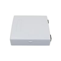 China White 2 Port Fiber Termination Box ABS Material For FTTH Systems for sale