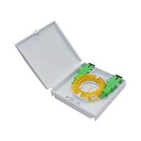 China White 2 Port Fiber Termination Box ABS Material For FTTH Systems for sale