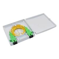 China White 2 Port Fiber Termination Box ABS Material For FTTH Systems for sale