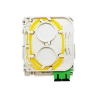 China Indoor Fiber Wall Outlet Box 2 Core Fiber Optical Clamshell Box for sale