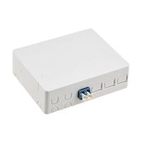China SM / MM Fiber Wall Outlet Box  4 Core Outdoor Fiber Termination Box for sale