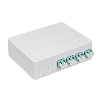 China SM / MM Fiber Wall Outlet Box  4 Core Outdoor Fiber Termination Box for sale