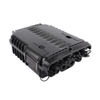 China 8 Core Fiber Optic Junction Box , Black ABS Fibre Optic Distribution Box for sale