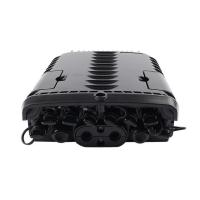 China 8 Core Fiber Optic Junction Box , Black ABS Fibre Optic Distribution Box for sale