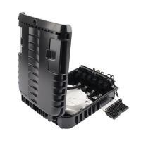 China 8 Core Fiber Optic Junction Box , Black ABS Fibre Optic Distribution Box for sale
