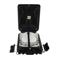 China 8 Core Fiber Optic Junction Box , Black ABS Fibre Optic Distribution Box for sale