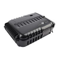 China 8 Core Fiber Optic Junction Box , Black ABS Fibre Optic Distribution Box for sale