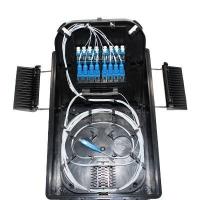 China FAT Fiber Optic Terminal Box 16 Core Mid-Span Port Weatherproof Distribution Box for sale