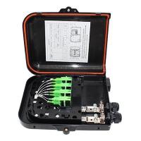 China 8 Core Fiber Optic Termination Box Outdoor Fiber Distribution Box IP65 for sale
