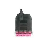 China Black MPO Patch Panel 12 Ports Fiber Optic ODF 1U Rack Mount for sale