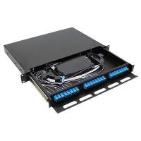 China 24 Cores Optical Distribution Frame ODF Fiber Panel Rack Mount for sale
