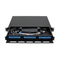 China 24 Cores Optical Distribution Frame ODF Fiber Panel Rack Mount for sale