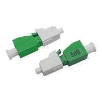 China LC UPC Fiber Optic Attenuator 5dB 7dB 10dB 15dB 20dB Blue for sale