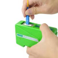 China ABS Plastic Green Optic Fiber Cleaner Lightweight Easy Carry for sale