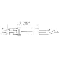 China Compact Duplex LC Connector 3.0mm Single Mode For FTTH Patch Cord for sale