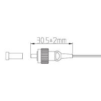 China Single Mode FC Connector 0.9mm Simplex Fiber Connector With UPC/APC Polish for sale
