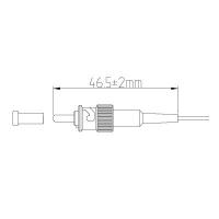 China UPC Simplex Single Mode Fiber Optic Cable Connector Types 0.9mm Cable for sale