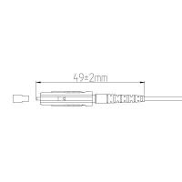 China Single Mode PC Fiber Optic Jumper Cable 2.0mm MU Connector for sale