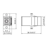 China SC Front Shutter Avoid Laser Adapter Coupler For Fiber Optic Networks And Cables for sale