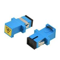 China SC Front Shutter Avoid Laser Adapter Coupler For Fiber Optic Networks And Cables for sale