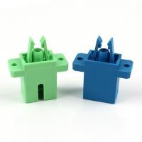 China Green Adapter SC APC Simplex Body Style Mounting Type With Flange for sale