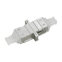 China Metal SC Simplex Adapter  , Fibre Optic Coupler With Dust Caps for sale