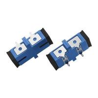 China Rectangular Singlemode Fiber SC Coupler Easy Installation Blue for sale